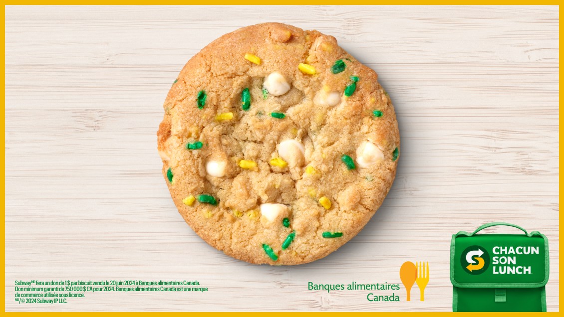 Des biscuits Subway pour une bonne cause